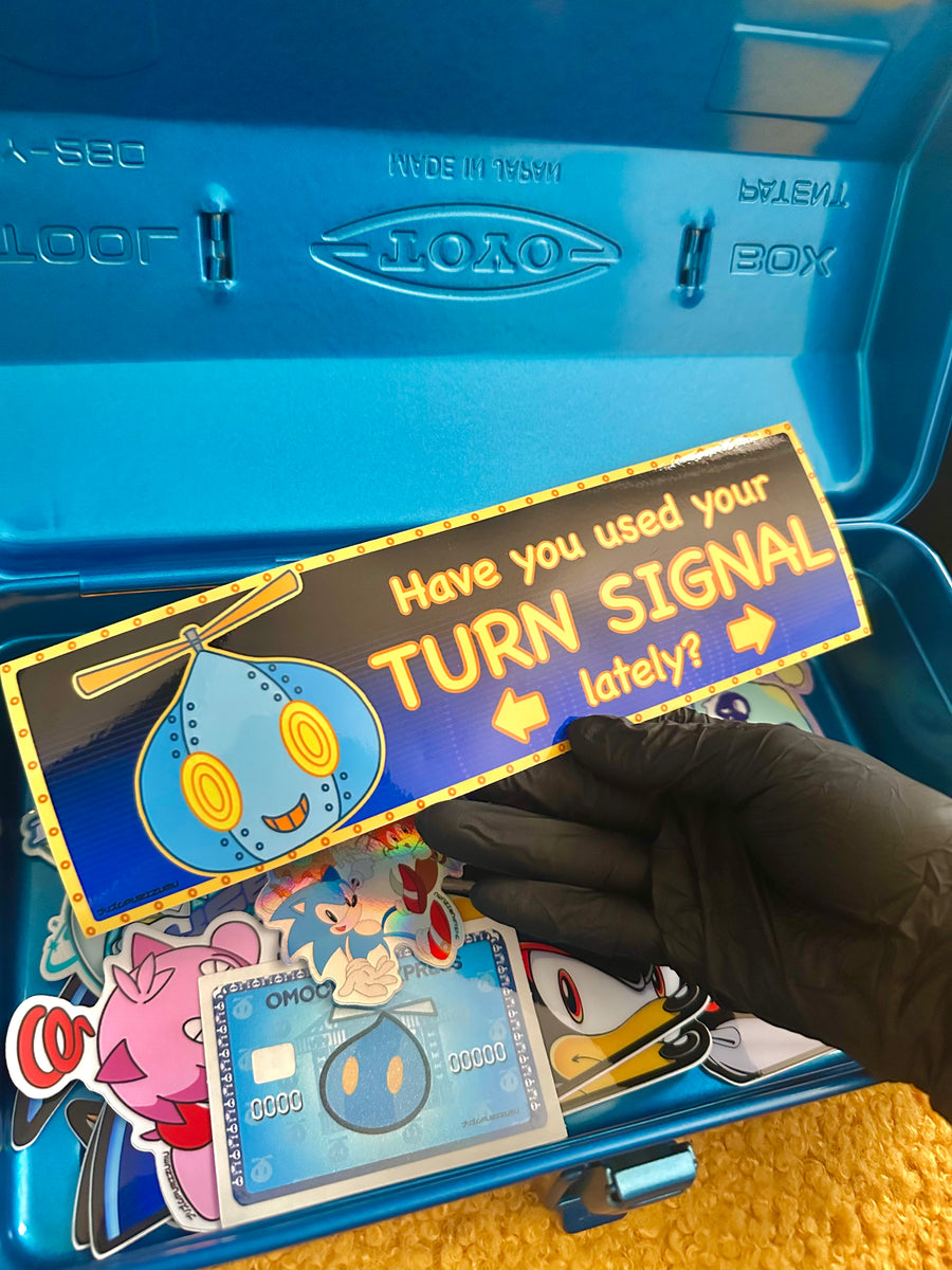 TURN SIGNAL BUMPER STICKER – PURIZUMU